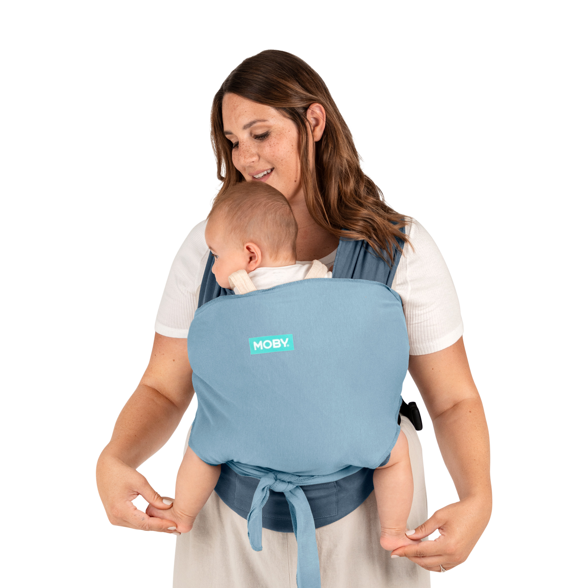 Moby Easy Wrap Carrier - Sea Spray Blue | Babylist Shop