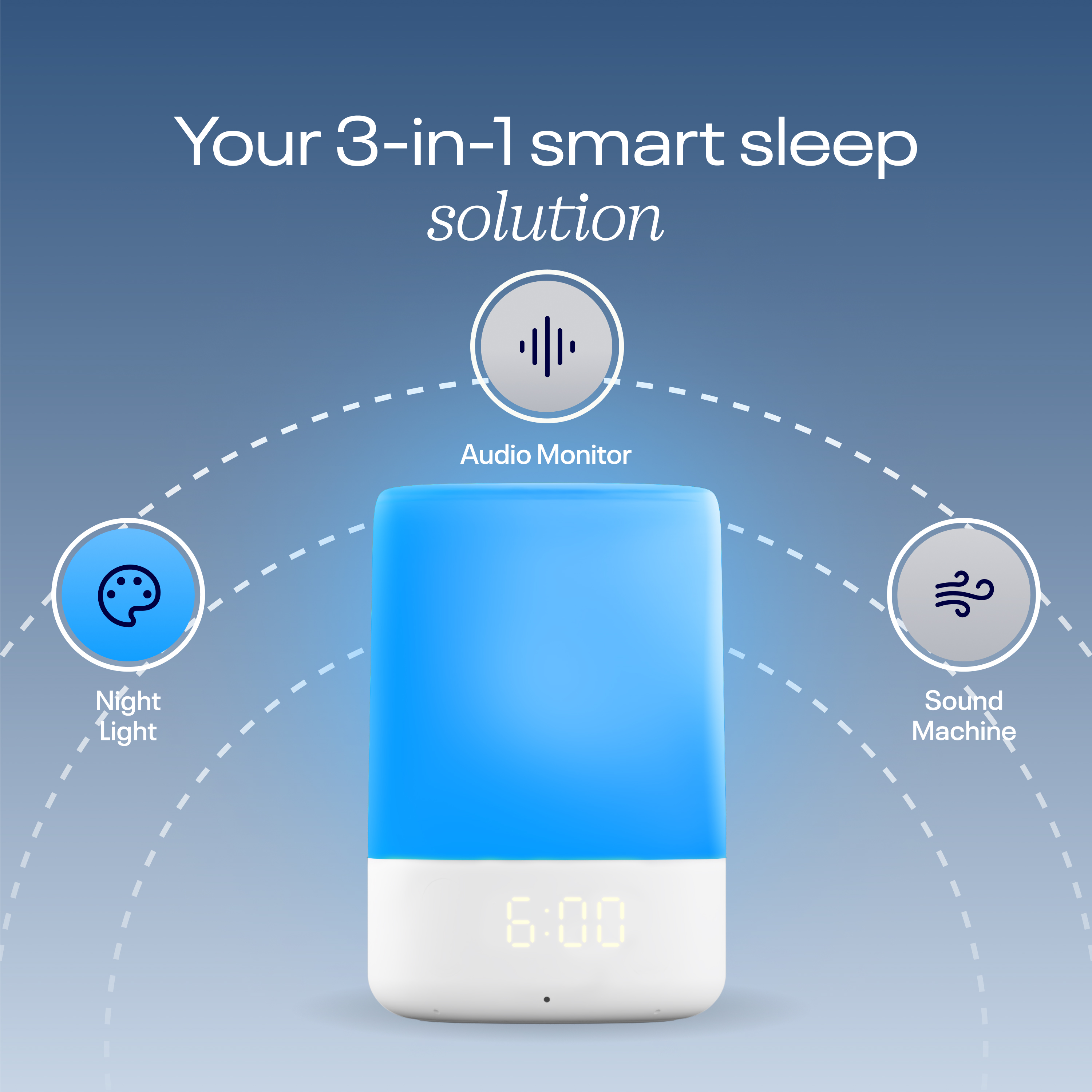 Nanit Sound Machine and Night Light - White | Babylist Shop