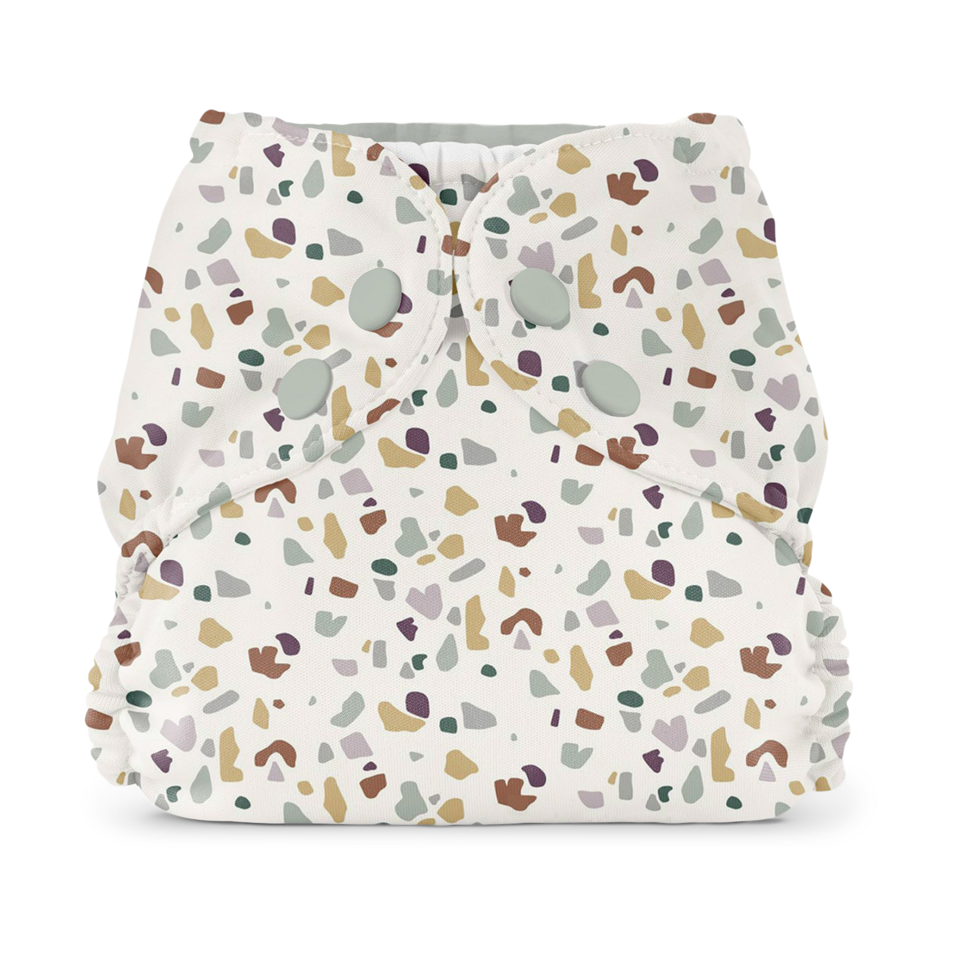 Esembly Recycled Diaper Cover (Outer) + Swim Diaper - Terrazo, Size 2 ...