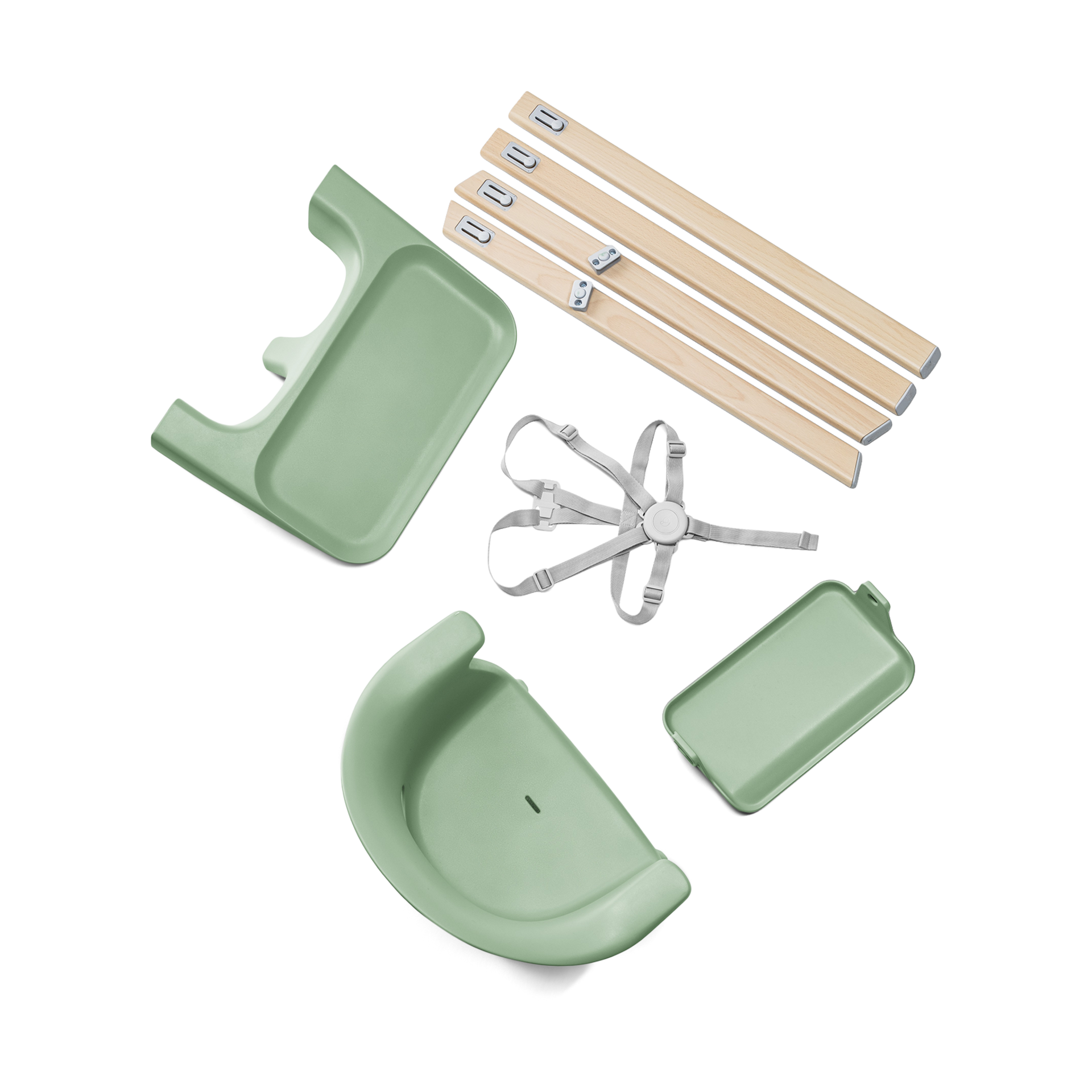 Mockingbird High Chair - Beechwood/White | Babylist Shop