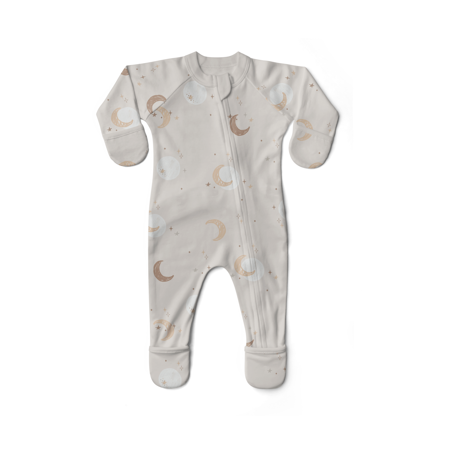 Goumi Kids Grow With You Footie- Snug Fit - Luna, 3-6 M | Babylist Shop
