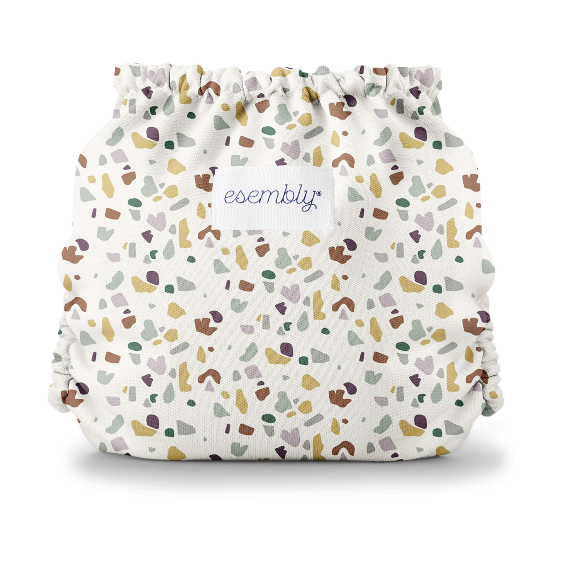 Esembly Recycled Diaper Cover (Outer) + Swim Diaper - Terrazo, Size 2 ...