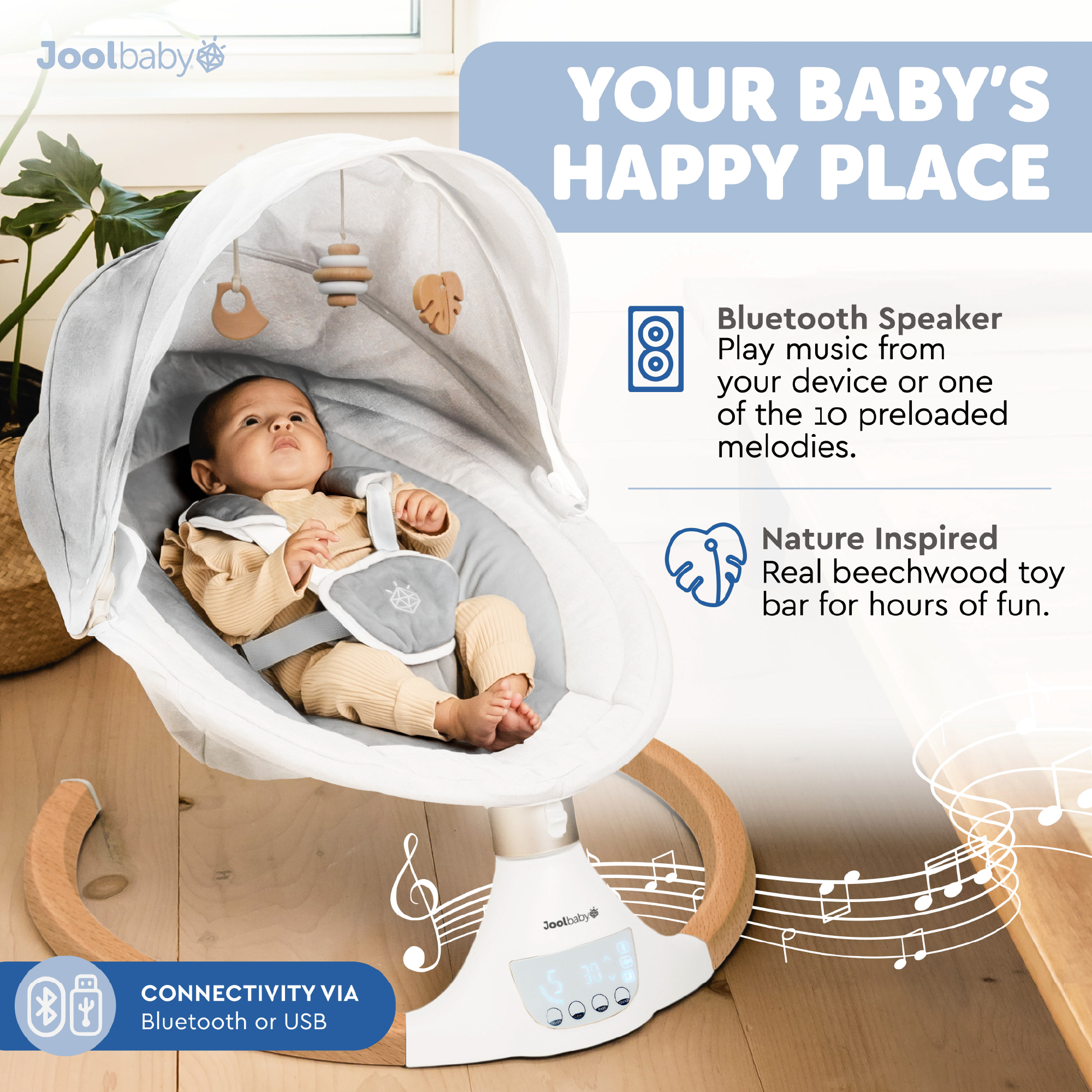 Jool Baby Nova Nature Baby Swing - Nature | Babylist Shop