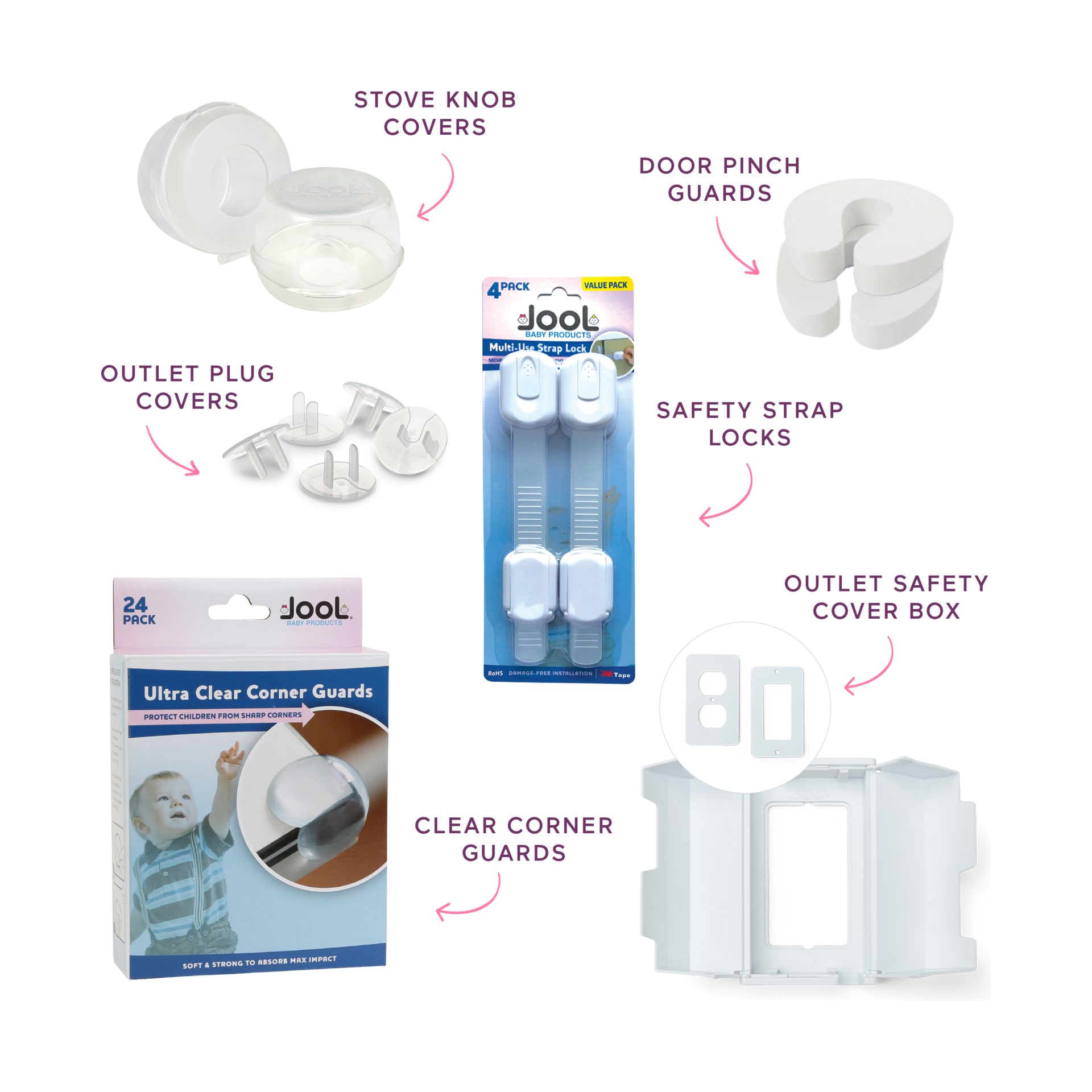 Jool Baby Baby Safety Starter Pack (77 Pieces) | Babylist Shop