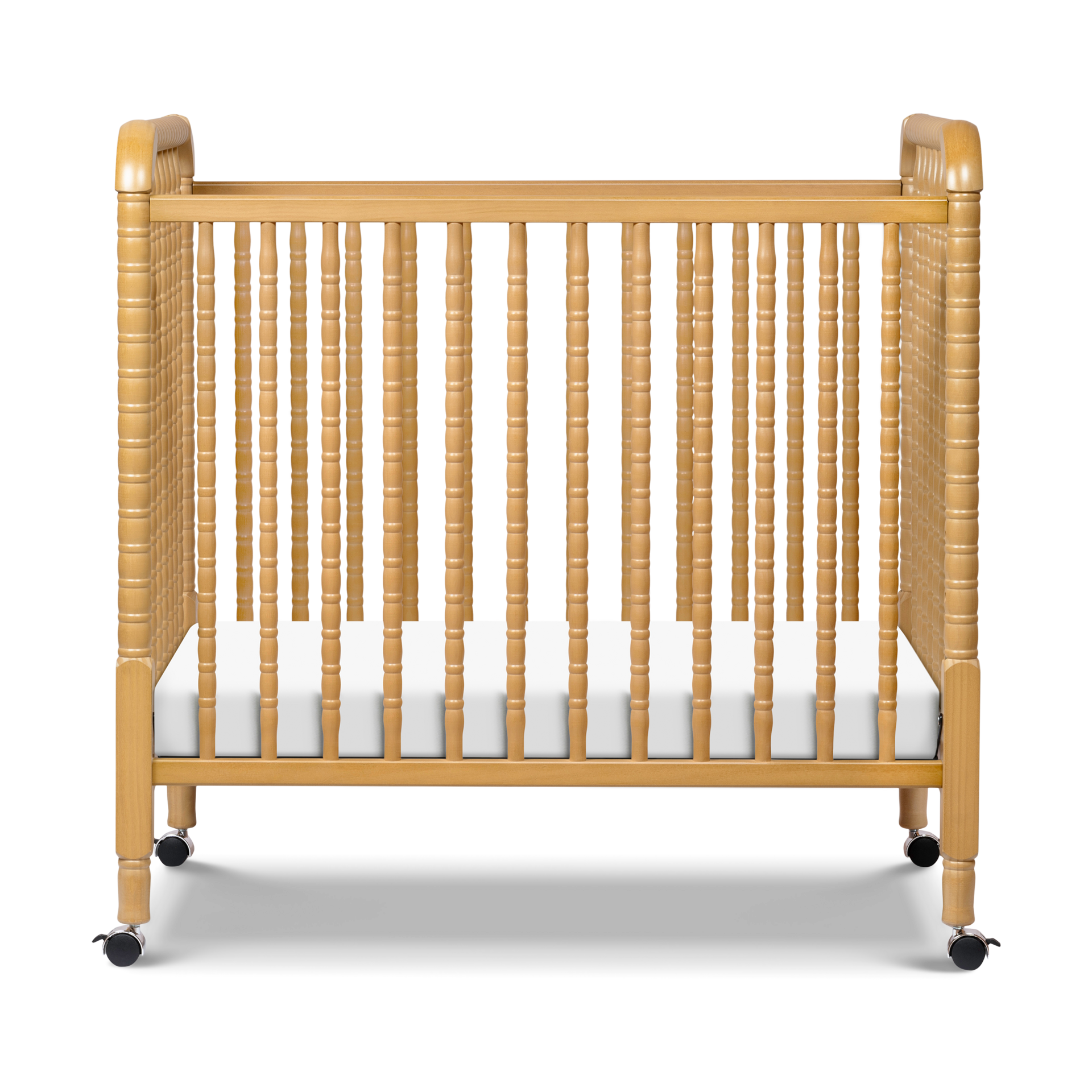 daVinci Jenny Lind 3-in-1 Convertible Mini Crib - Honey | Babylist Shop