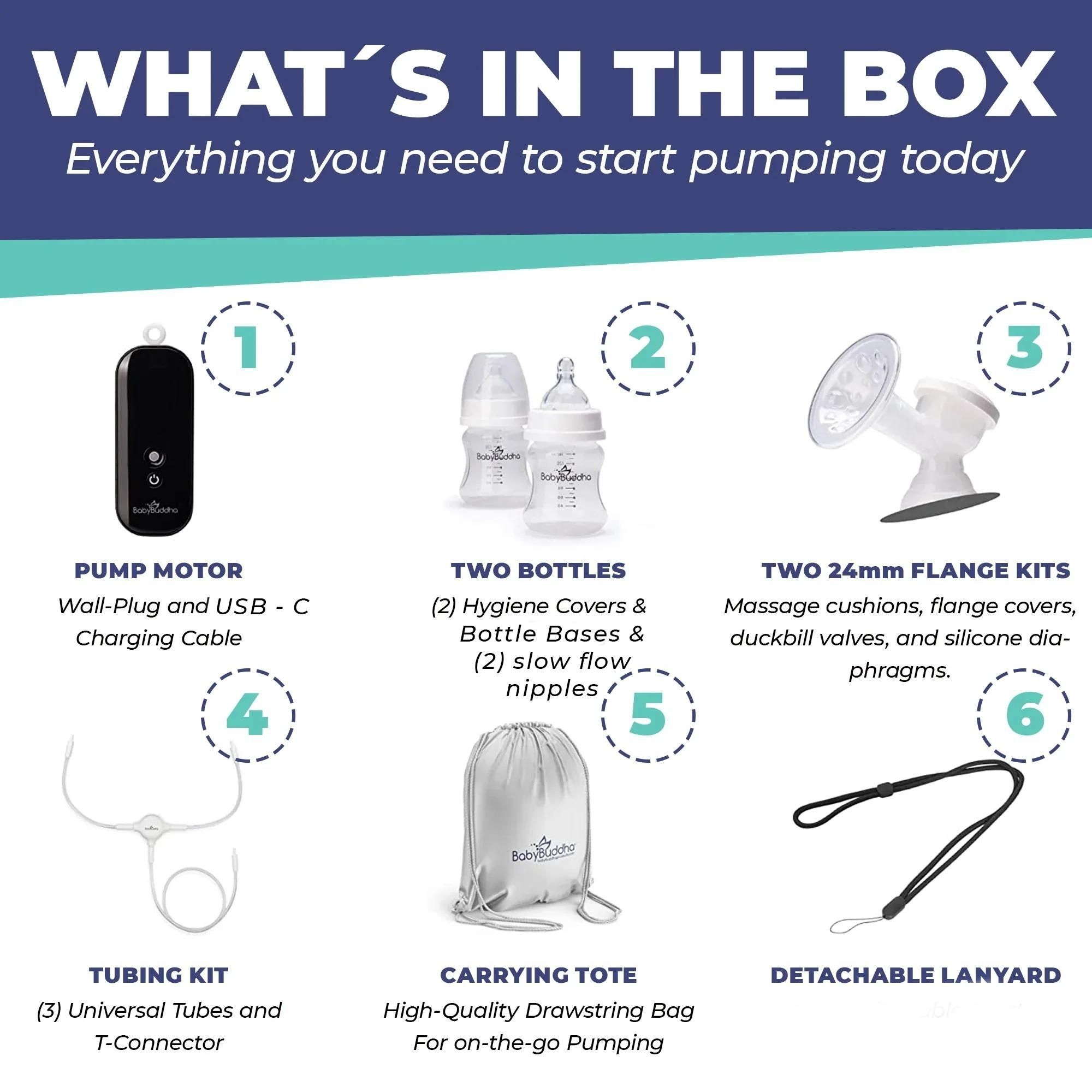 BabyBuddha 2.0 Double Electric Breast Pump Kit | Babylist Shop