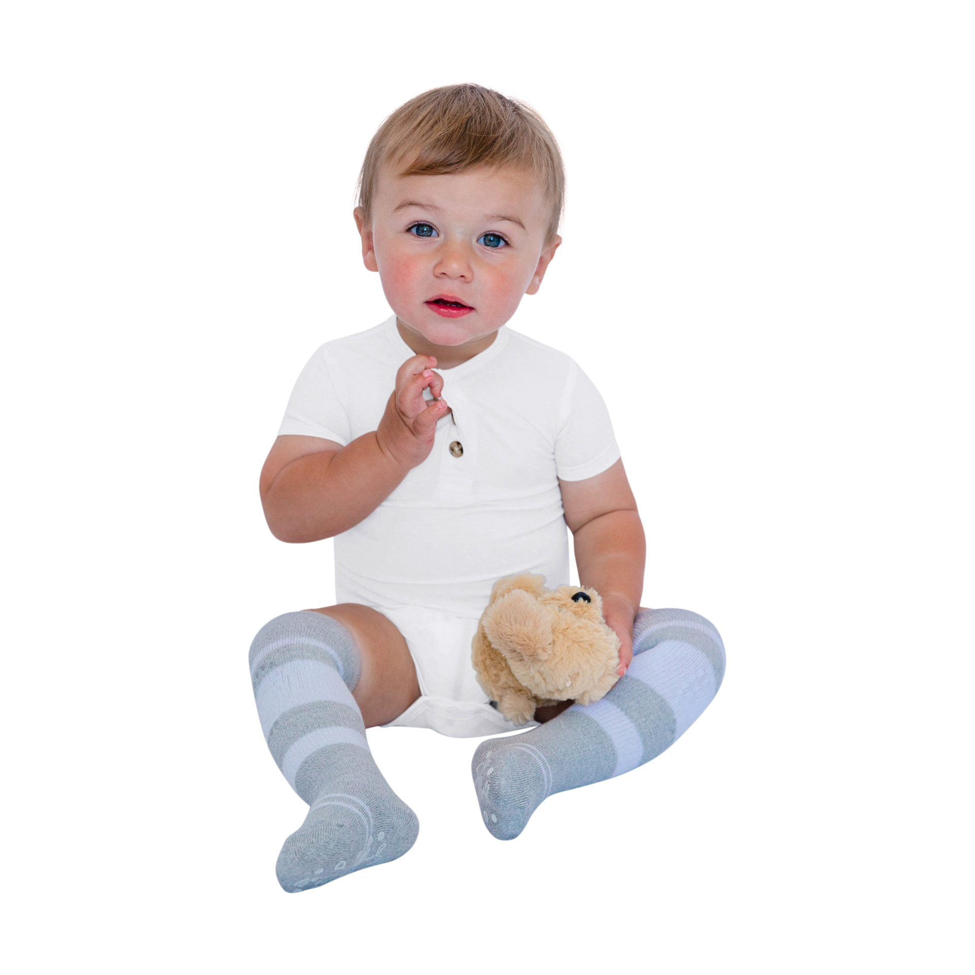 Snuggle Shield LUXE Bamboo 3 Button Bodysuit and Lovey Teether Set ...