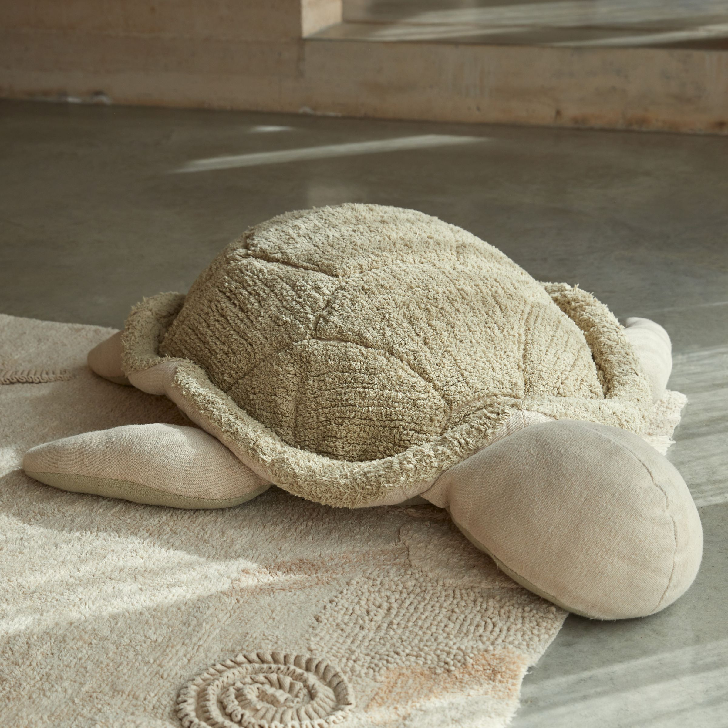 Lorena Canals Mrs. Turtle Pouf - Green | Babylist Shop