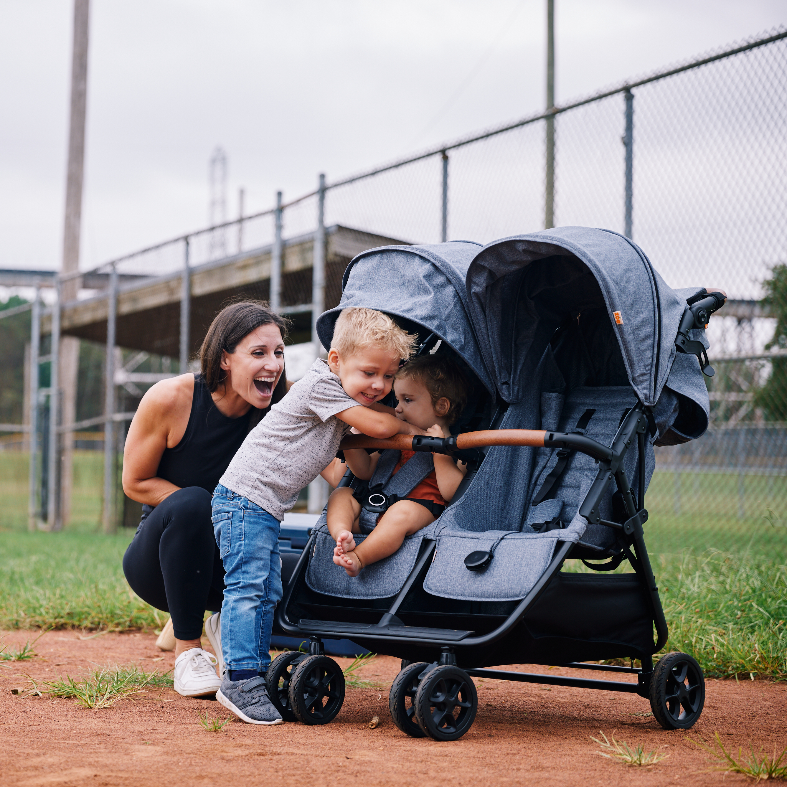 Zoe Twinᵛ² Double Stroller - Ocean | Babylist Shop