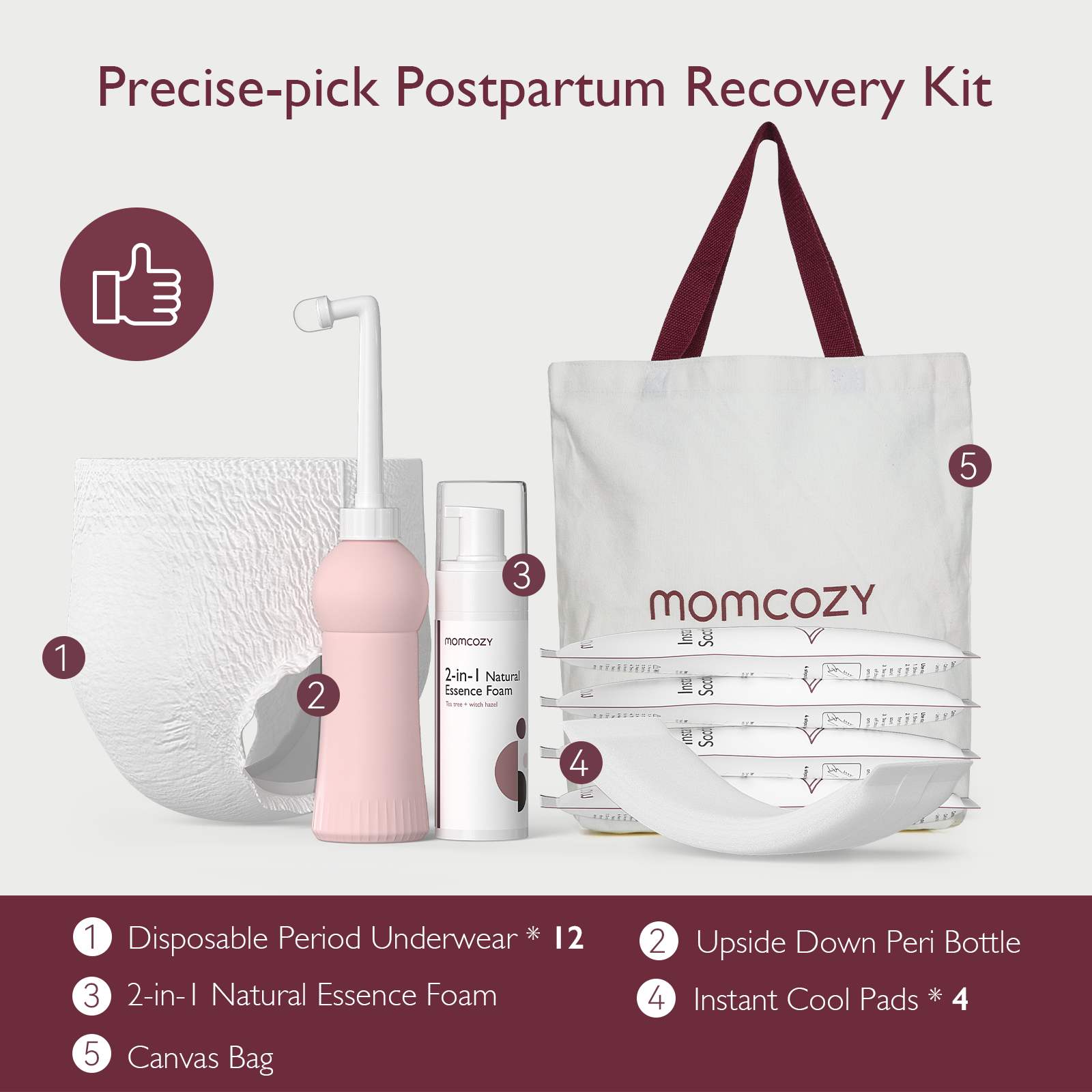 Momcozy 19-Piece Postpartum Recovery Essentials Kit | Babylist Shop