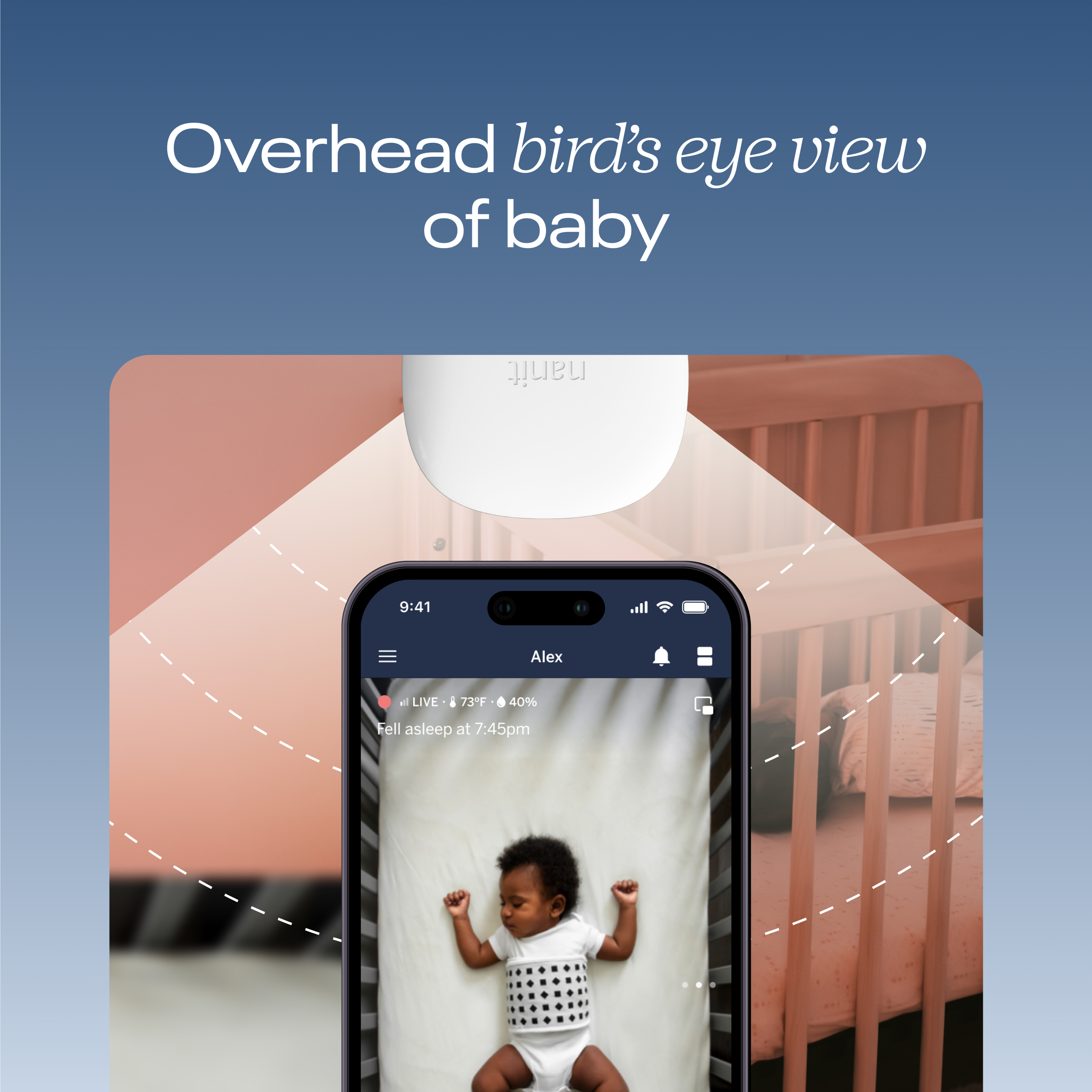 Nanit Pro Smart Baby Monitor and Floor Stand - White | Babylist Shop