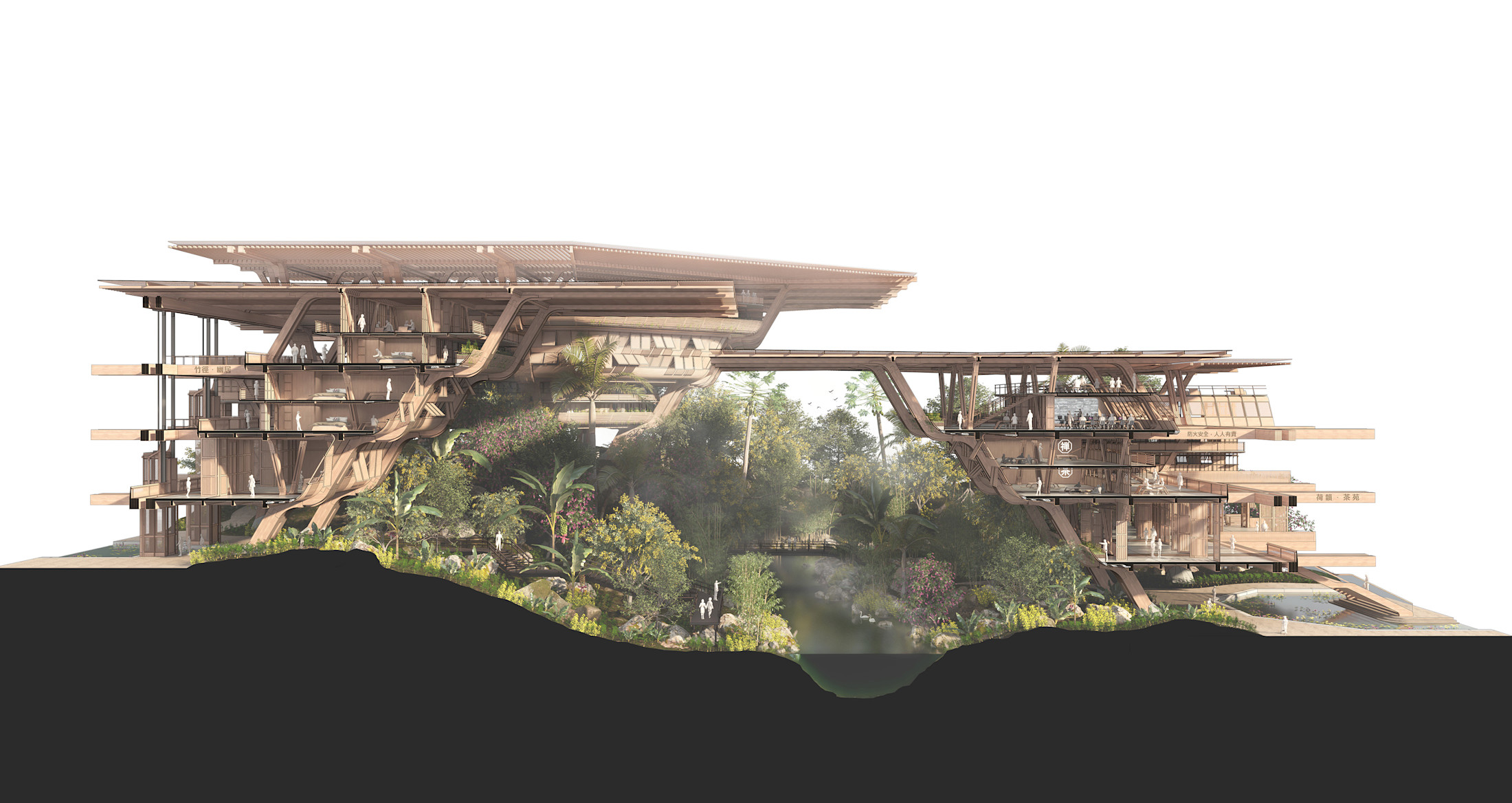 Reimagining Chinese Timber Frames: Forest City
