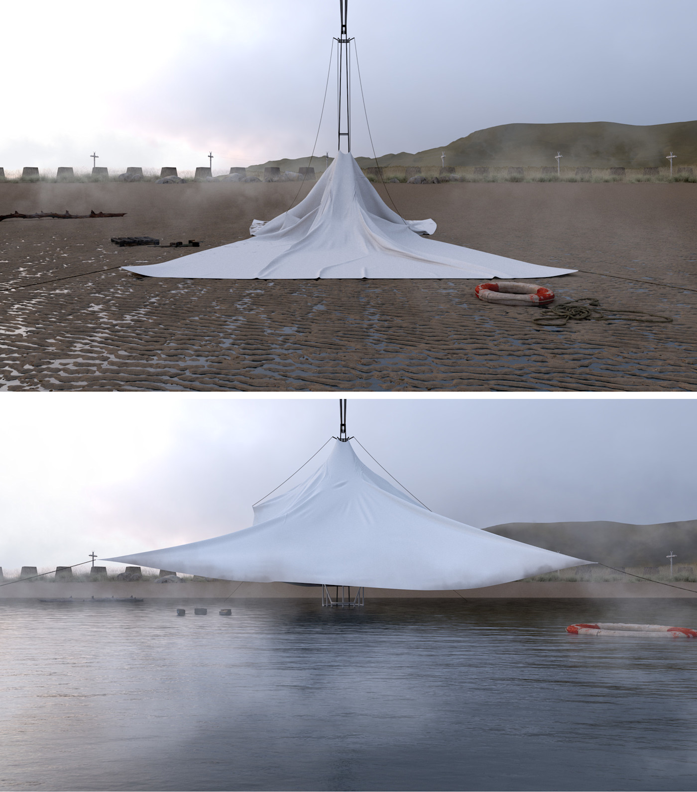 No Active Intervention: Fairbourne 2054