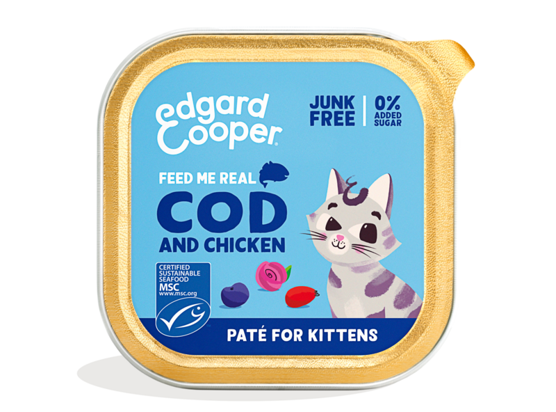 Cod and Chicken Grain-Free Paté for Kittens | Edgard & Cooper | Edgard ...