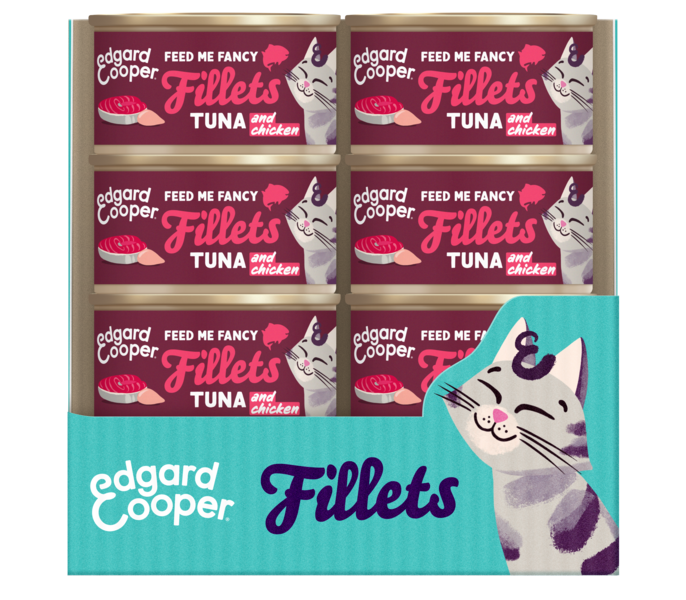 Tuna and Chicken Grain-Free Fillets for Cats | Edgard & Cooper | Edgard ...
