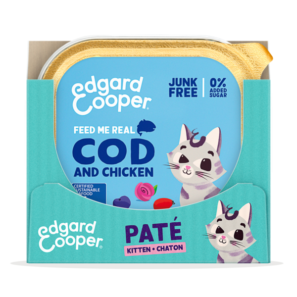 Cod and Chicken Grain-Free Paté for Kittens | Edgard & Cooper | Edgard ...