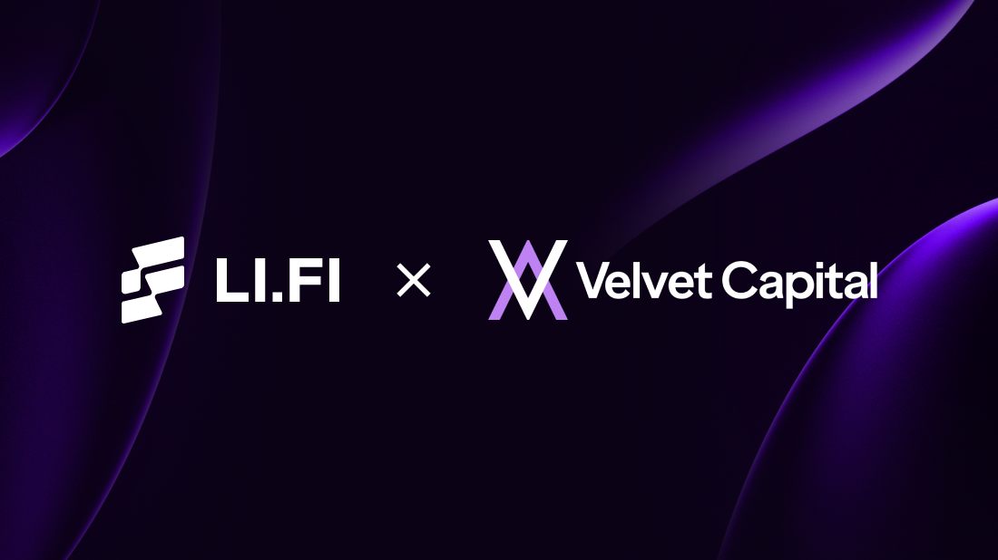LI.FI - Velvet Capital Integrates LI.FI's Widget
