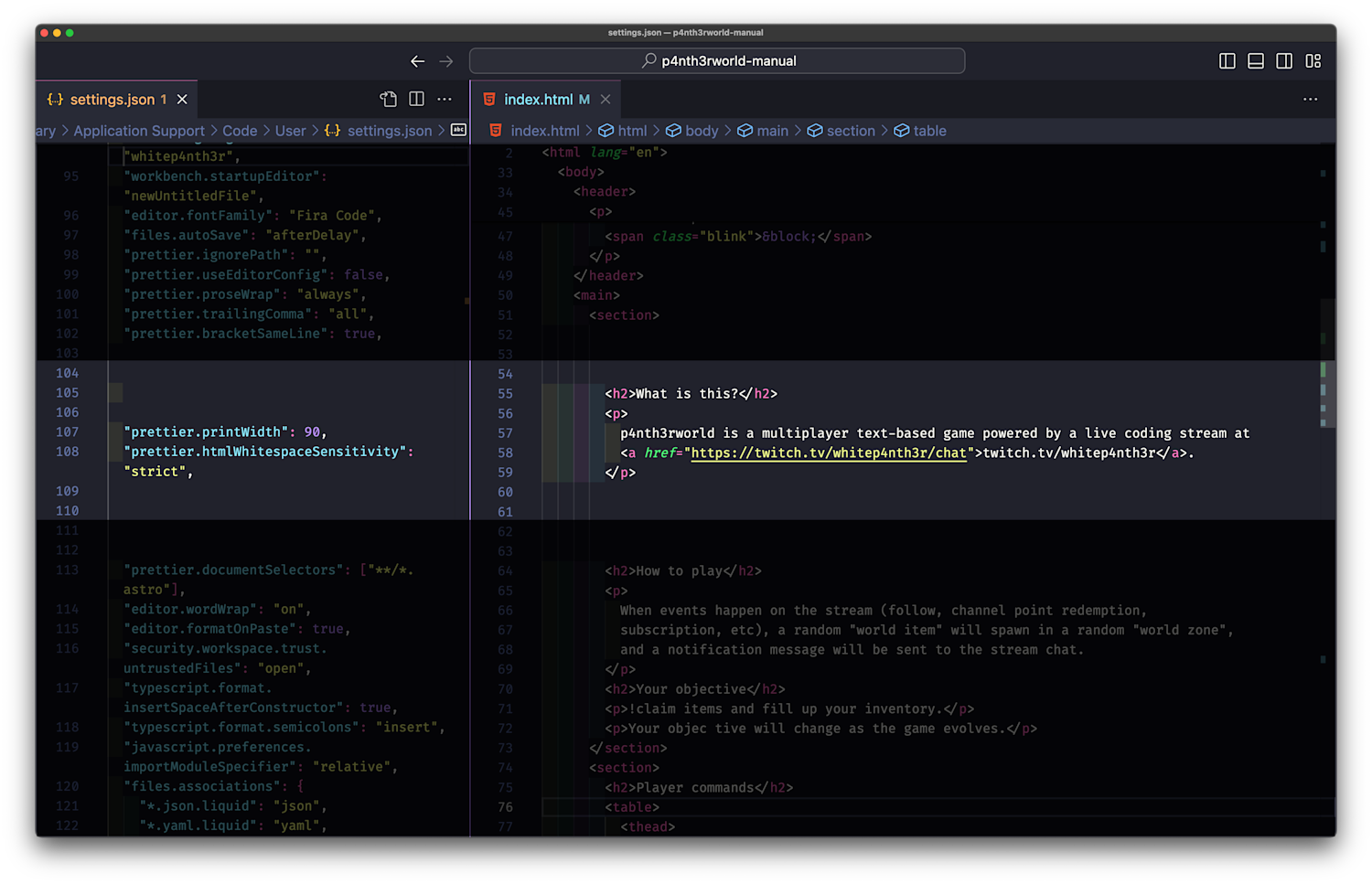 How to prevent Prettier putting a full stop on a new line after a link