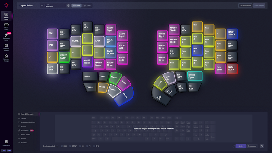 How I set up my Dygma Defy keyboard layers