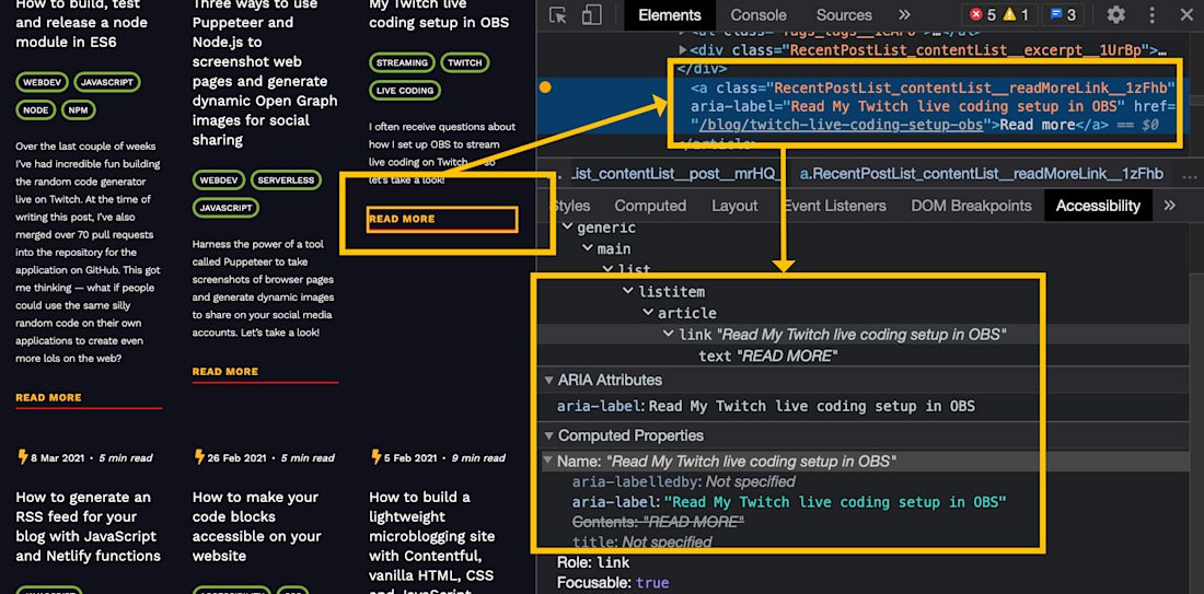 When to use aria-labels in your HTML
