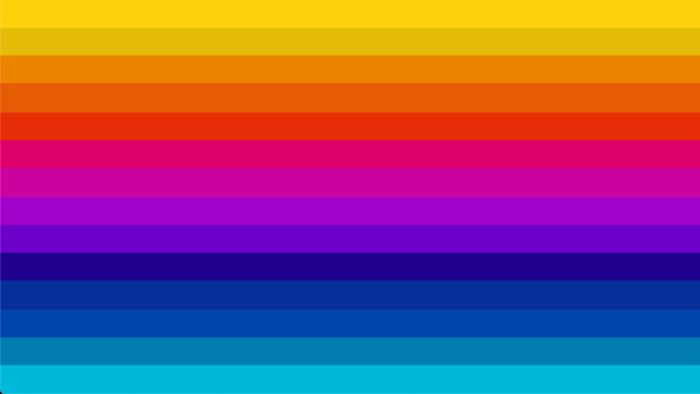 A responsive striped CSS gradient inspired by 80s VHS tapes