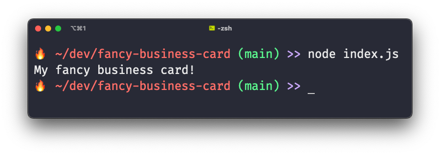 Build a business card CLI tool