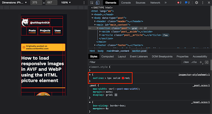 Debug your CSS layouts with this one simple trick