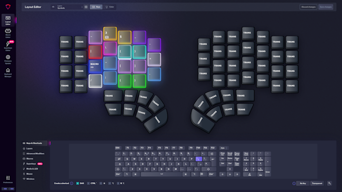 How I set up my Dygma Defy keyboard layers