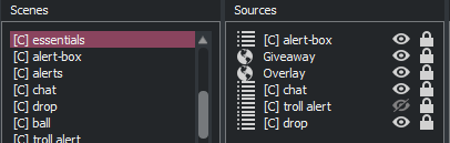 My Twitch live coding setup in OBS