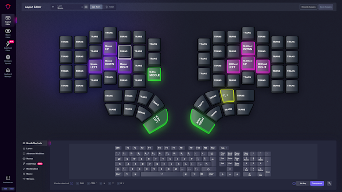 How I set up my Dygma Defy keyboard layers