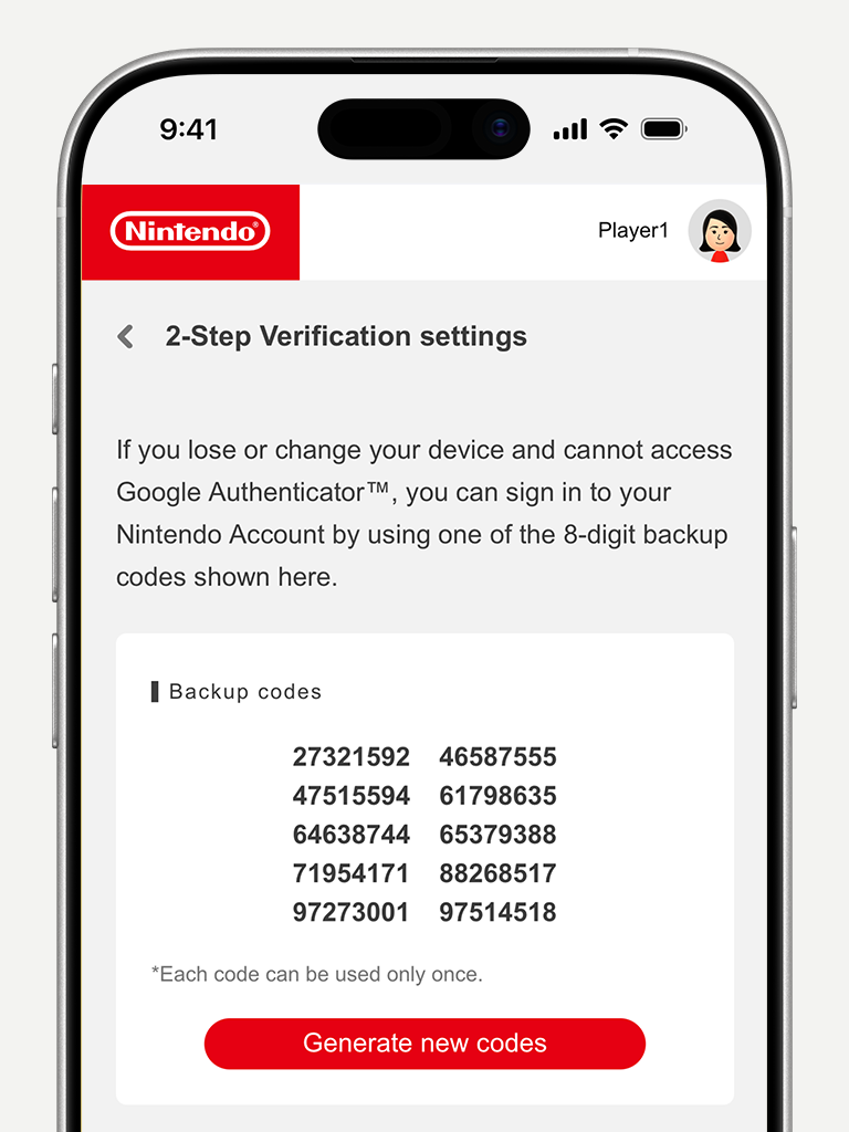 2-Step Verification｜Nintendo Account Support | Nintendo Support