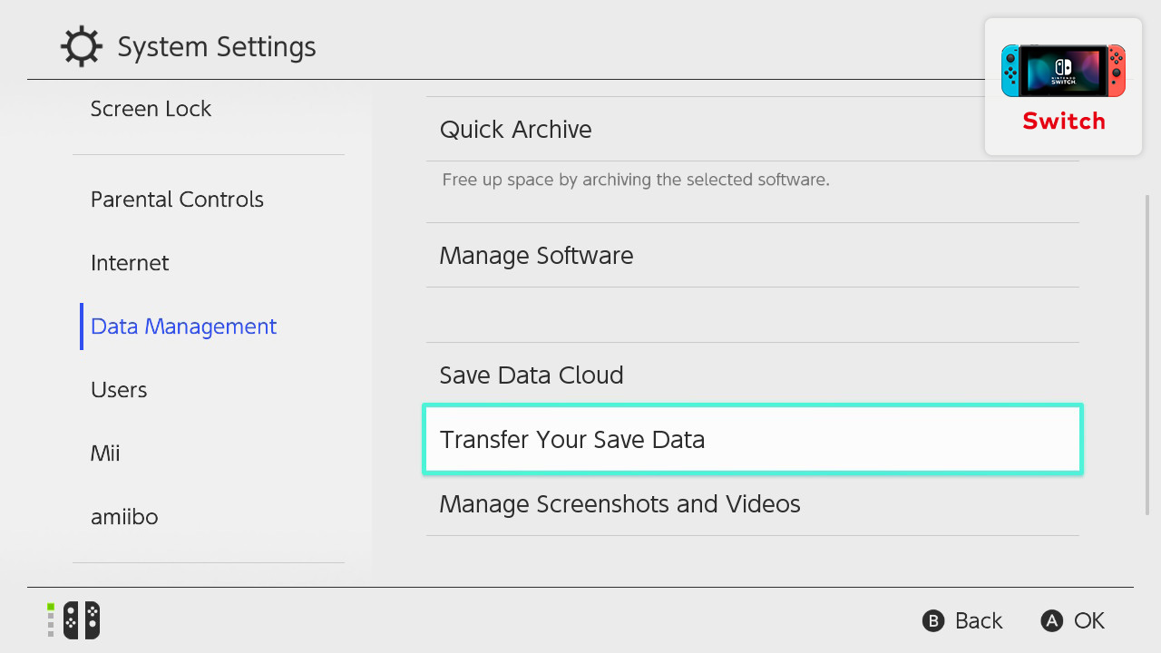 Transferring Data from a Nintendo Switch Console to a Nintendo Switch 2 ...