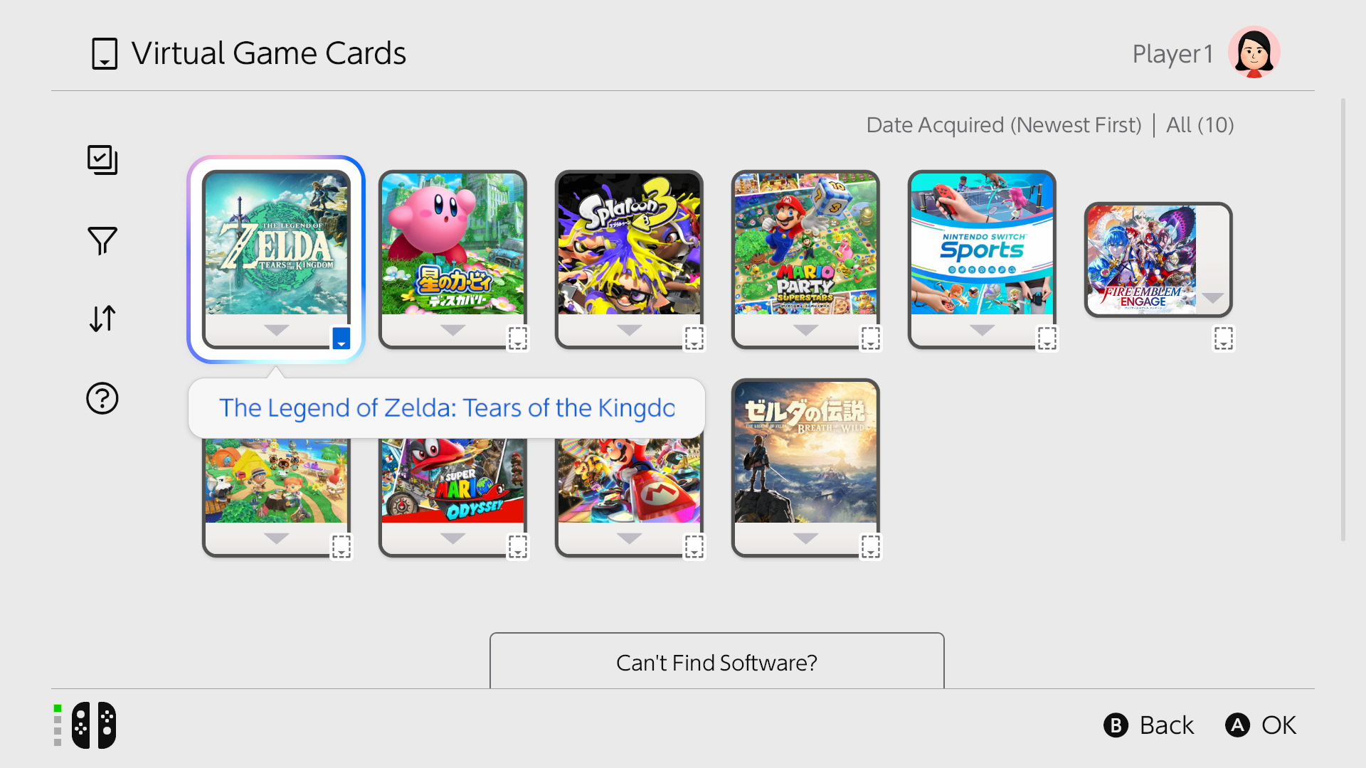 Loading Virtual Game Cards on a Second Console | Nintendo Switch 2 Support | Nintendo Support