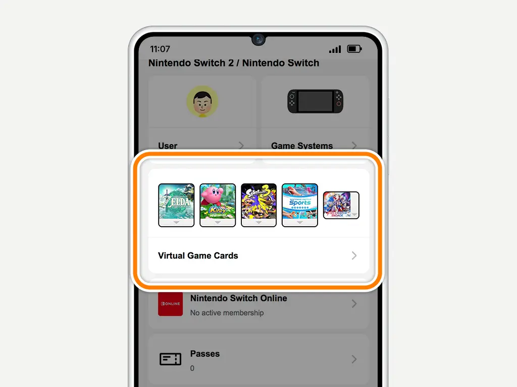 Loading Virtual Game Cards on a Second Console | Nintendo Switch 2 Support | Nintendo Support