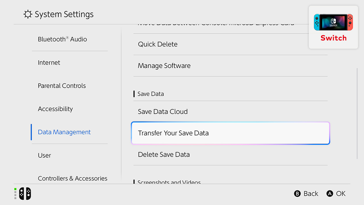 Transferring Data from a Nintendo Switch Console to a Nintendo Switch 2 ...