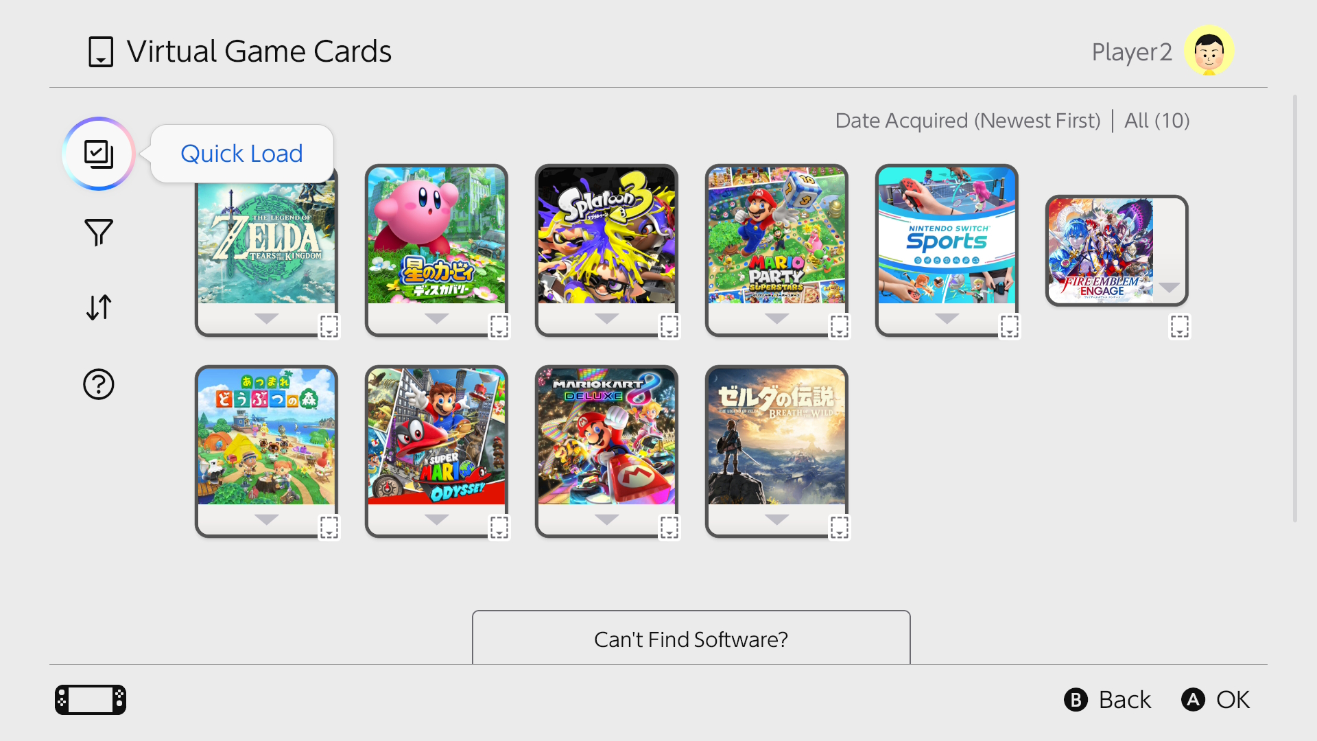 Loading Your Virtual Game Card | Nintendo Switch 2 Support | Nintendo ...