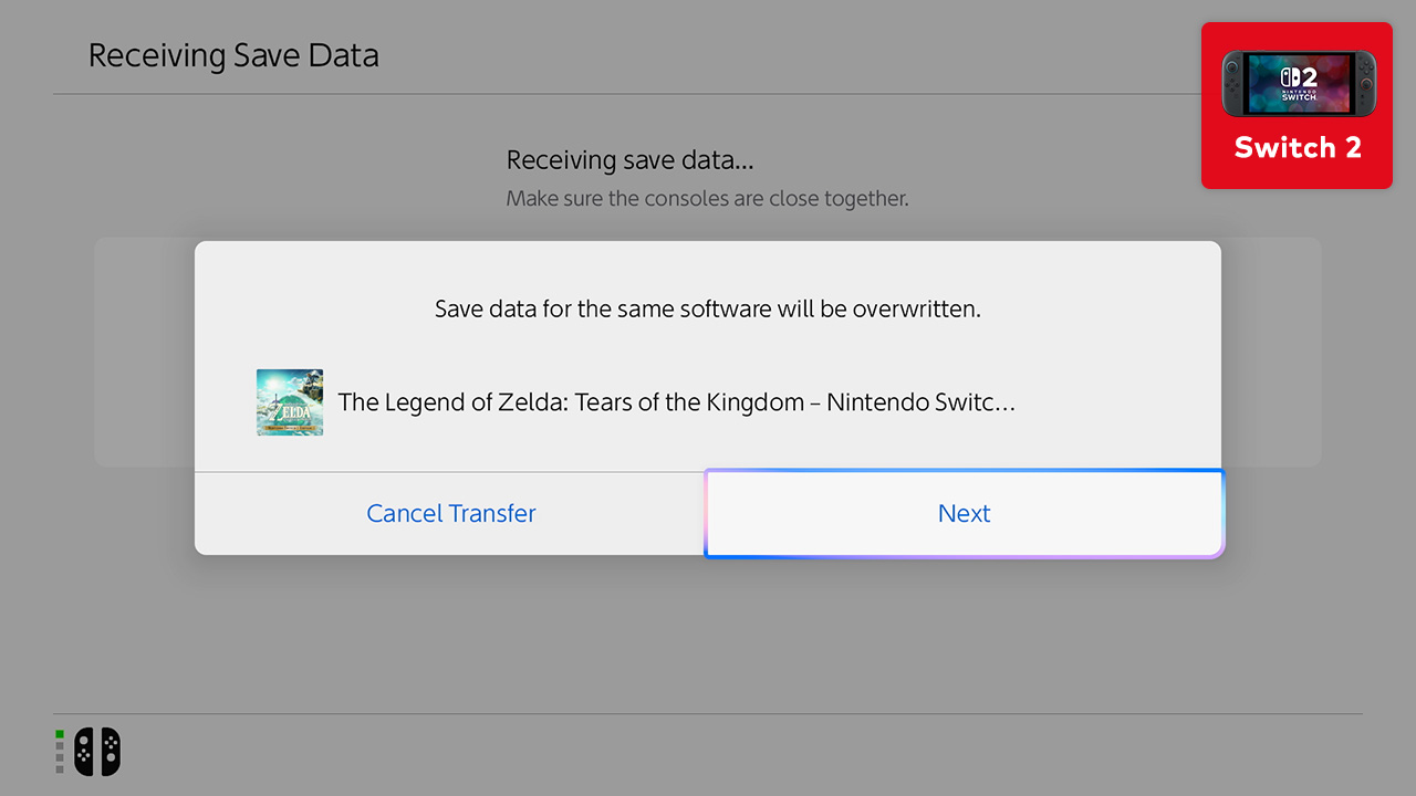 Transferring Data from a Nintendo Switch Console to a Nintendo Switch 2 ...