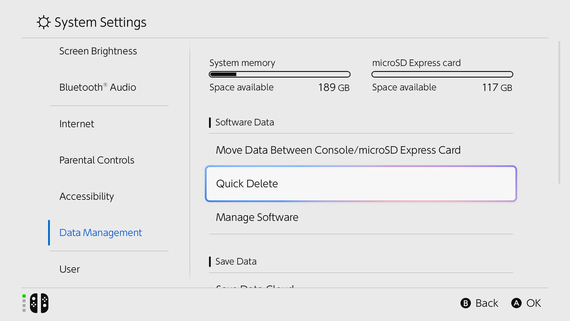 Delete Data | Nintendo Switch 2 Support | Nintendo Support