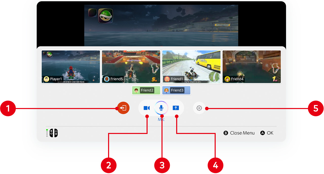 The GameChat Screen | Nintendo Switch 2 Support | Nintendo Support
