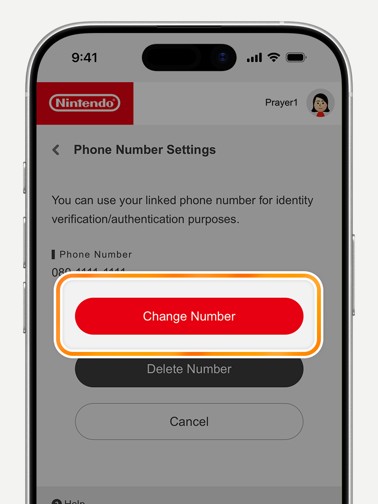 Phone Number｜Nintendo Account Support | Nintendo Support