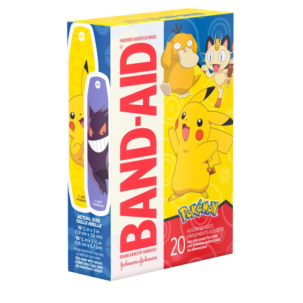 BAND-AID® Brand Adhesive Bandages, featuring Pokémon
