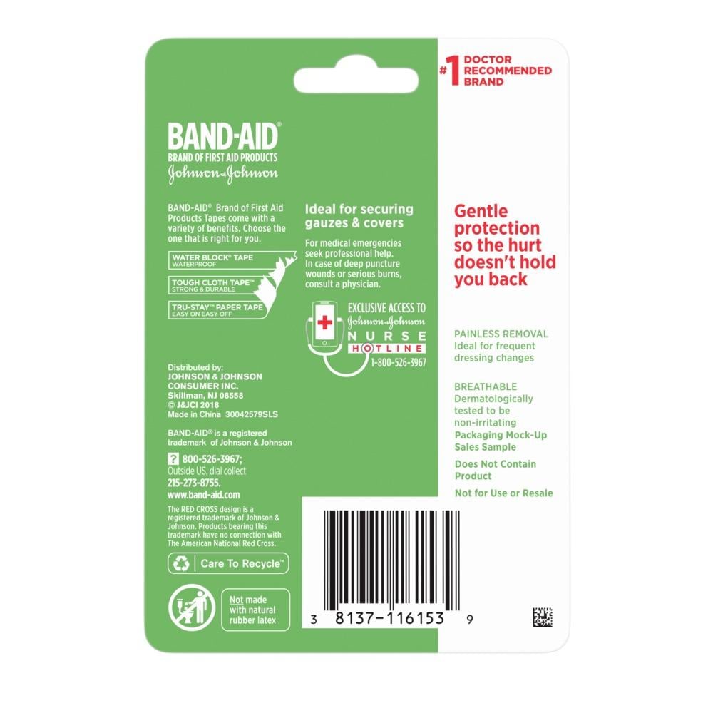 HURT-FREE® Medical Paper Tape for Securing Wound Dressing | BAND-AID® Brand