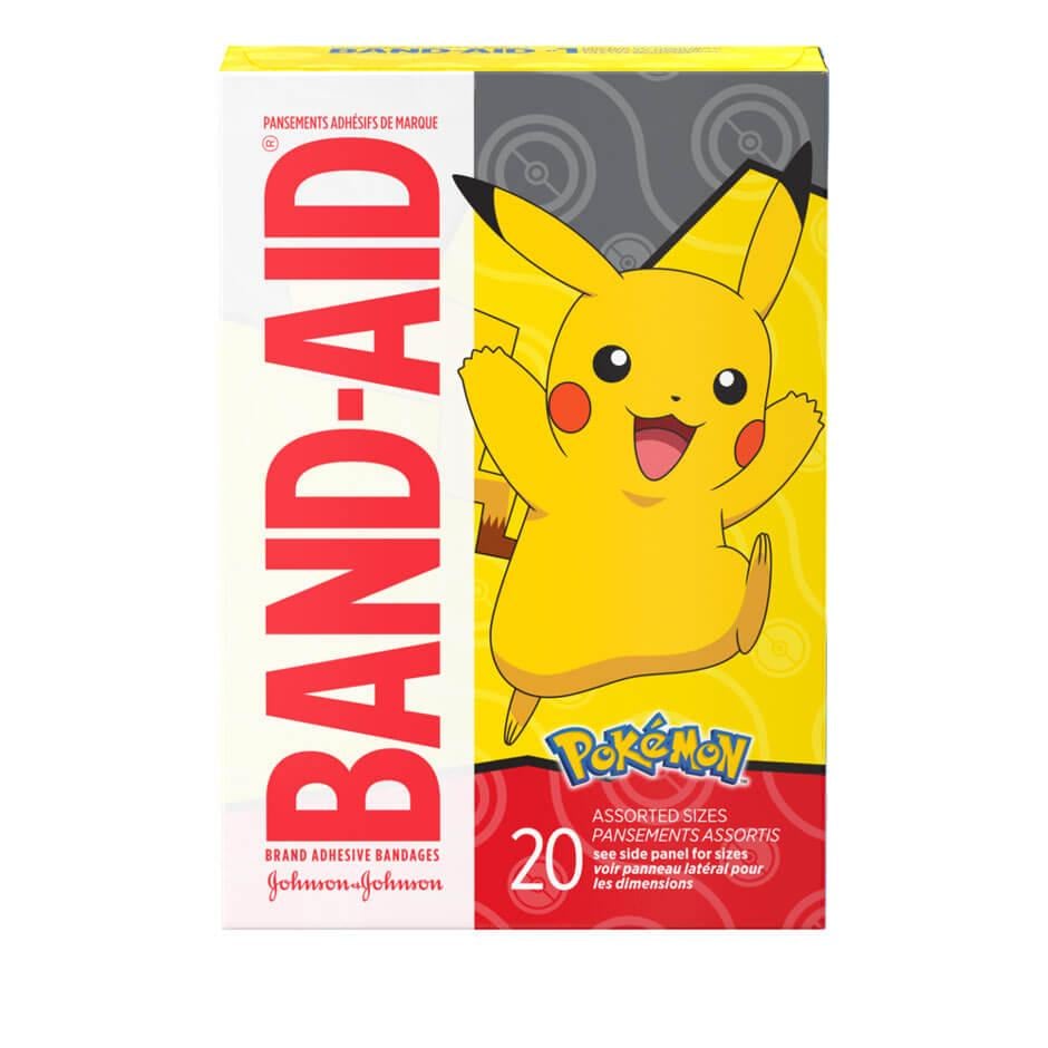 BAND-AID® Brand Adhesive Bandages, featuring Pokémon