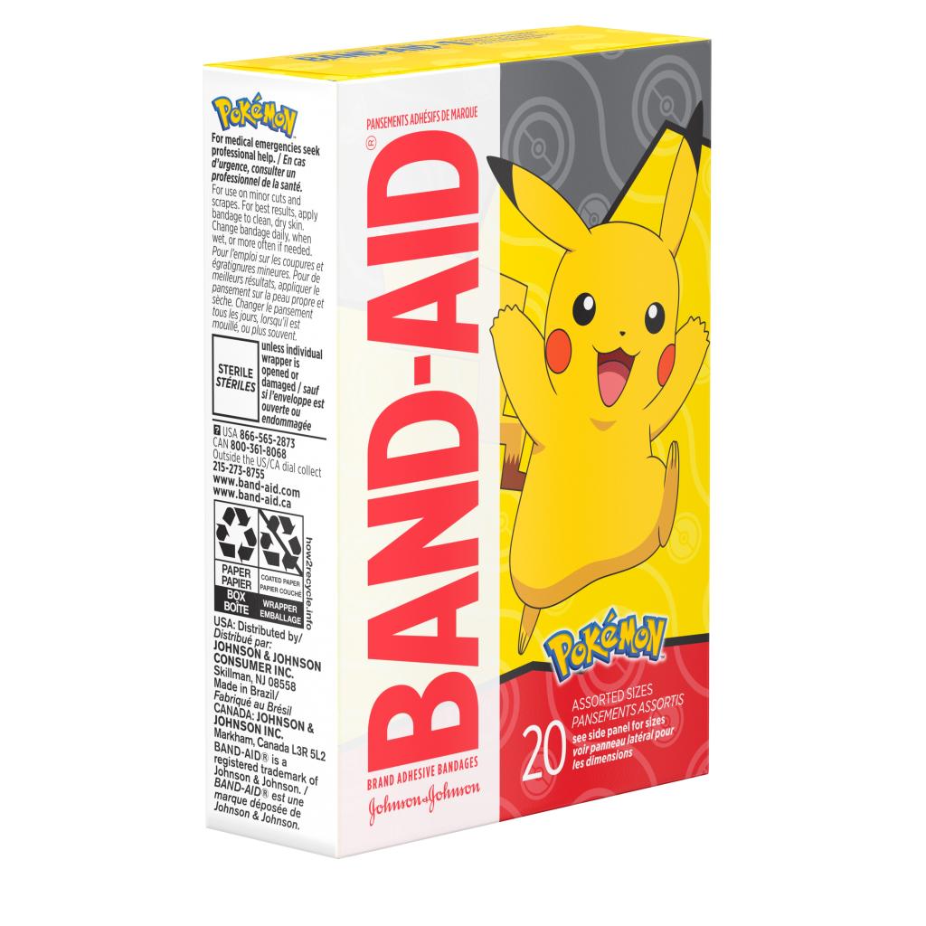 BAND-AID® Brand Adhesive Bandages, featuring Pokémon