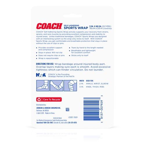 COACH® Self-Adherent Elastic Compression Sports Wrap | BAND-AID® Brand
