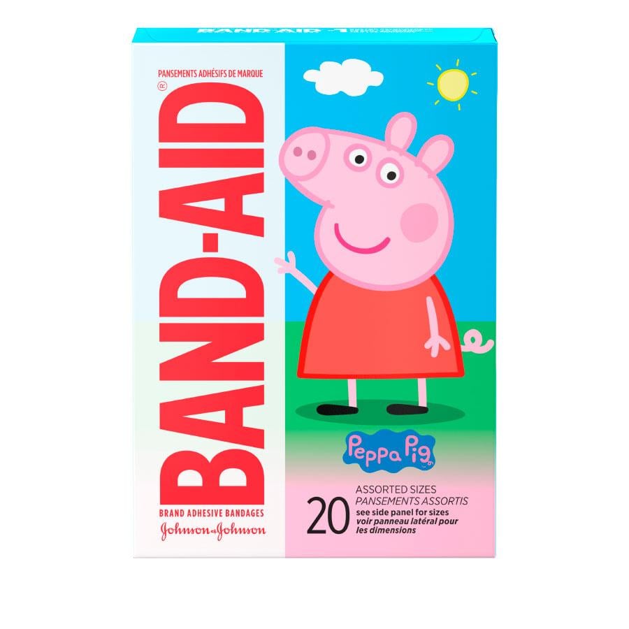 BAND-AID® Brand Adhesive Bandages featuring Peppa Pig™