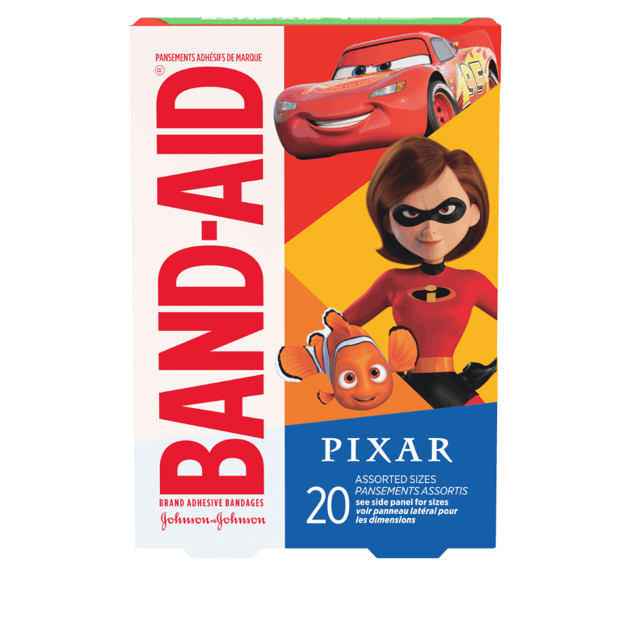 Adhesive Bandages featuring Disney/Pixar Characters, Assorted Sizes, 20 ...