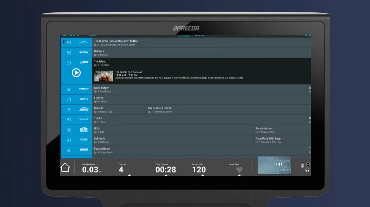 How to Watch Media on Precor Consoles