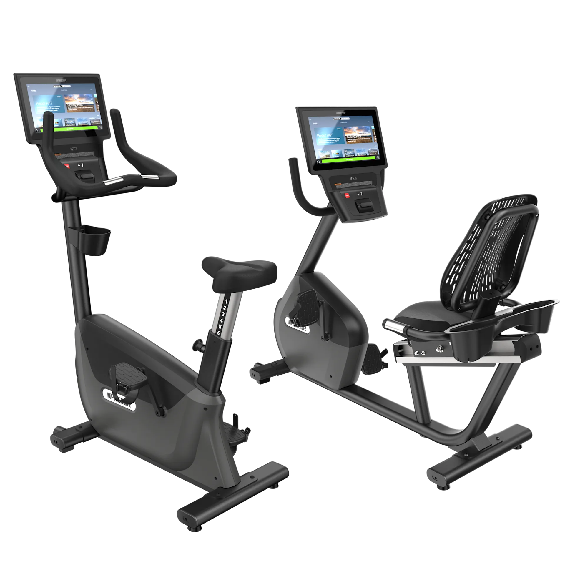 Commercial Exercise Bikes, Recumbent and Upright Stationary Bikes | Precor