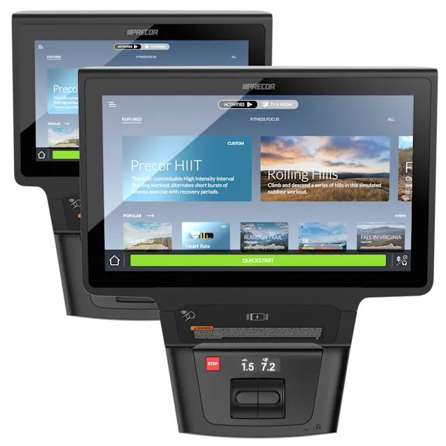 P82 and P62 Touchscreen Consoles | Precor